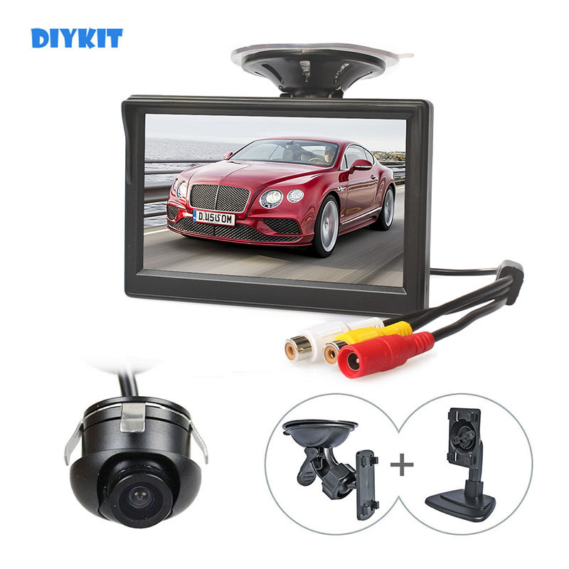 【DIYKIT 5inch TFT LCD Rear View Car Monitor Back Up Rear Front Side ...