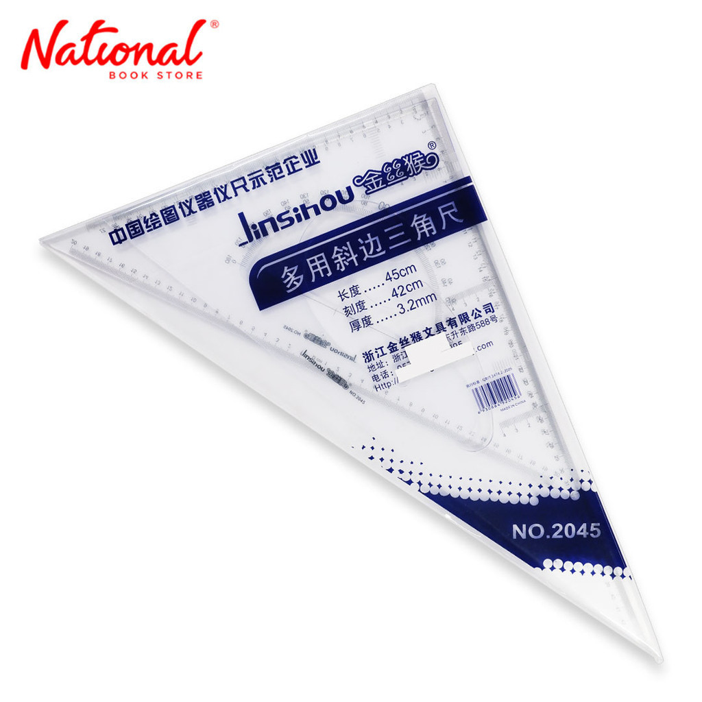 Jinsihou Triangle Set 30x60/45x90 18 Inches 2045 2's | Shopee Philippines
