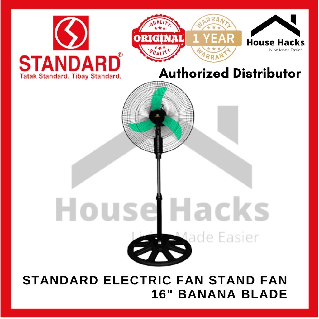 Standard Electric Fan Stand Fan 16" Banana Blade SSM-16B/ STS-16 (House ...