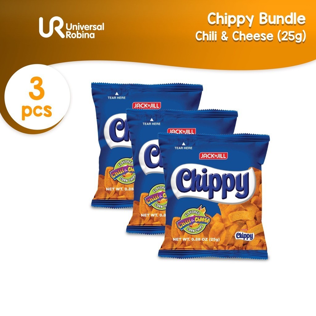 Chippy Chili & Cheese Flavored Corn Chips 25g - 3 packs | Shopee ...