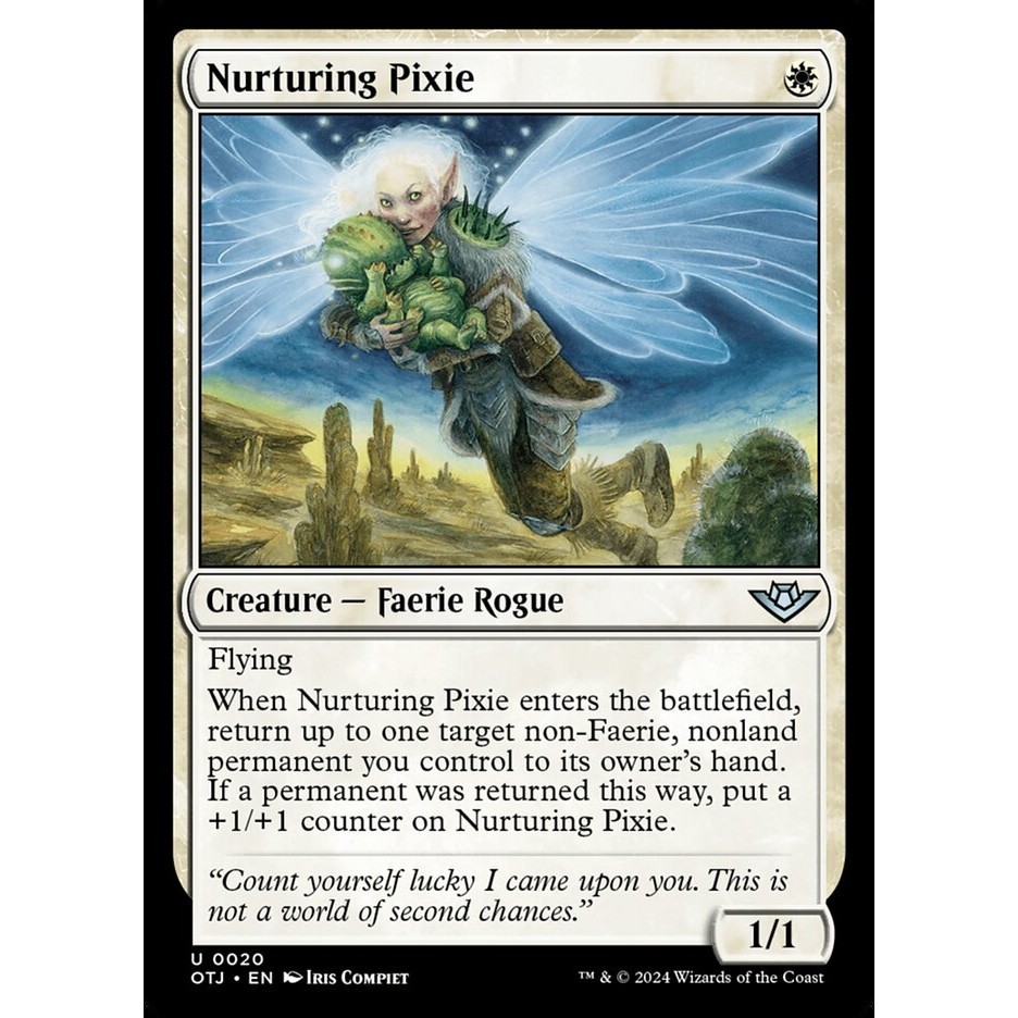 Nurturing Pixie Outlaws of Thunder Junction OTJ MTG Magic the Gathering ...