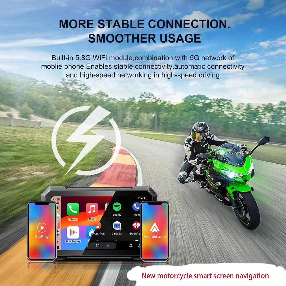 ️Hot sale 7 Inch Touch Screen Waterproof IP65 Wireless CarPlay ...