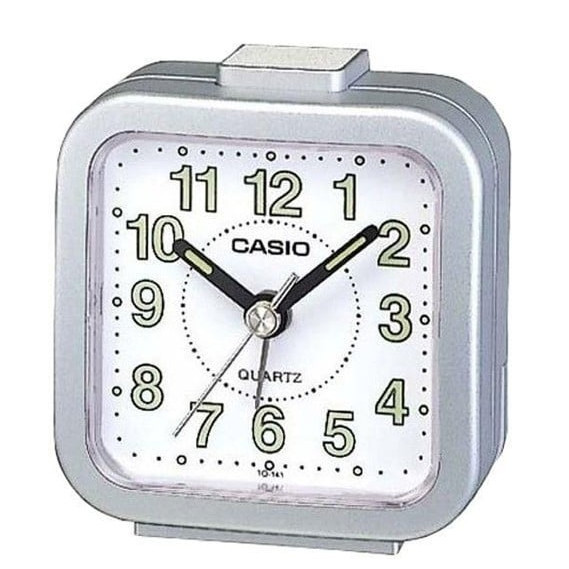 Casio Table Top Travel Silver Alarm Clock (TQ-141-8DF) | Shopee Philippines