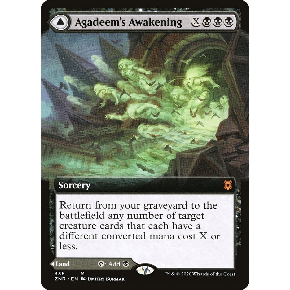 MTG Proxy Card - Agadeem's Awakening (Extended Art) | Zendikar Rising ...