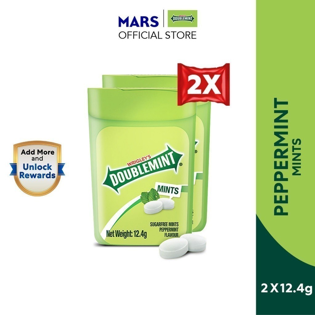 DOUBLEMINT® Mints Peppermint Candy 20s (Pack of 2) | Sugar-free Mint ...