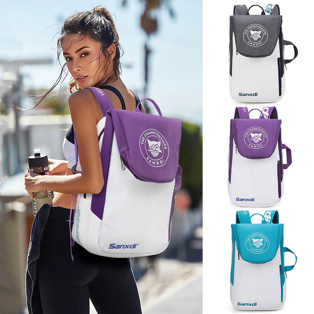 Holds 3 Rackets Tennis Backpack Large Capacity Badminton Rackets Bag ...
