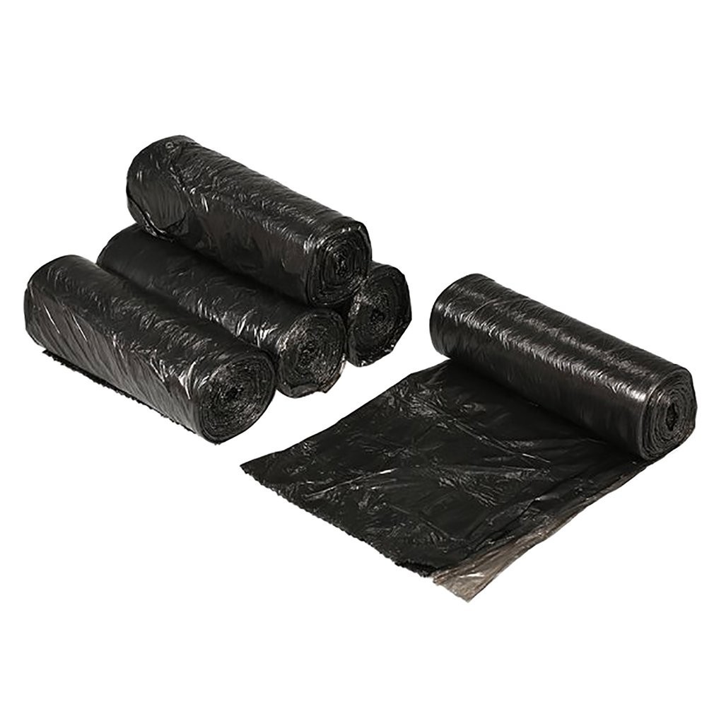 5 Rolls 100Pcs Garbage Bag Home Disposable Disposal Trash Kitchen ...
