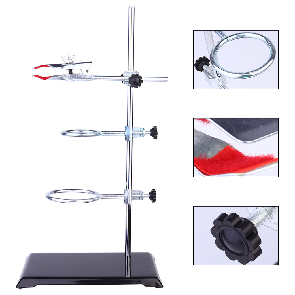Iron Stand Metal Rack Lab Chem Equipment Kit Shelf Brackets Laboratory ...
