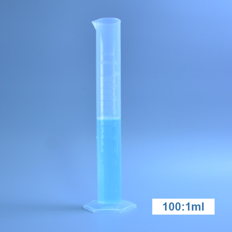 Plastic Measuring Cylinder Laboratory Test Graduated Flask Cylinder ...