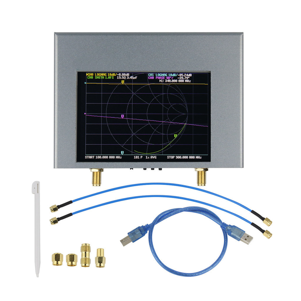 NanoVNA V2 Plus4 Hardware Vector Network Analyzer 4" TFT HF VHF UHF VNA ...