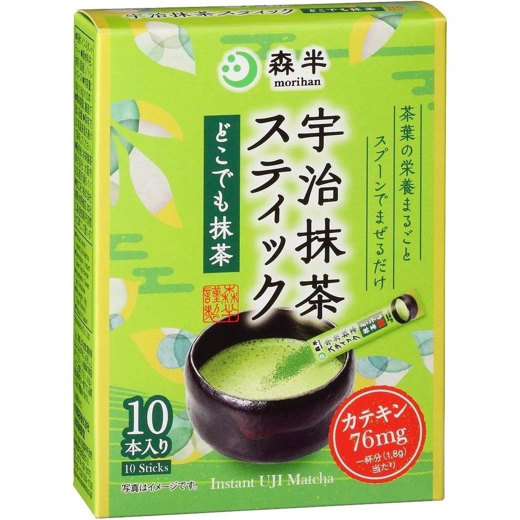 MORIHAN Uji Matcha Stick Anywhere Matcha Powder (1.8g×10P) - Directly ...