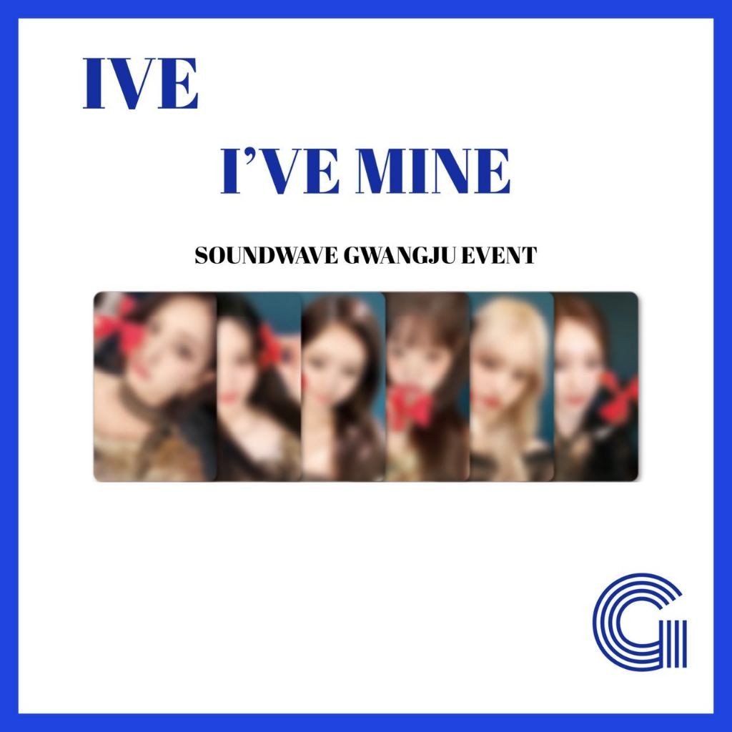 【SOUNDWAVE GWANGJU FANSIGN】 IVE - THE 1st EP [I'VE MINE] PHOTOCARD | Shopee Philippines