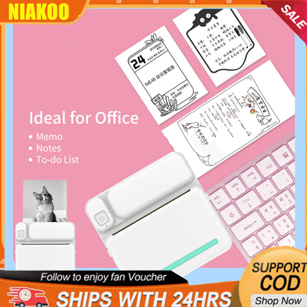 Portable Mini Printer Student Study Printer Labels Convenient Thermal ...