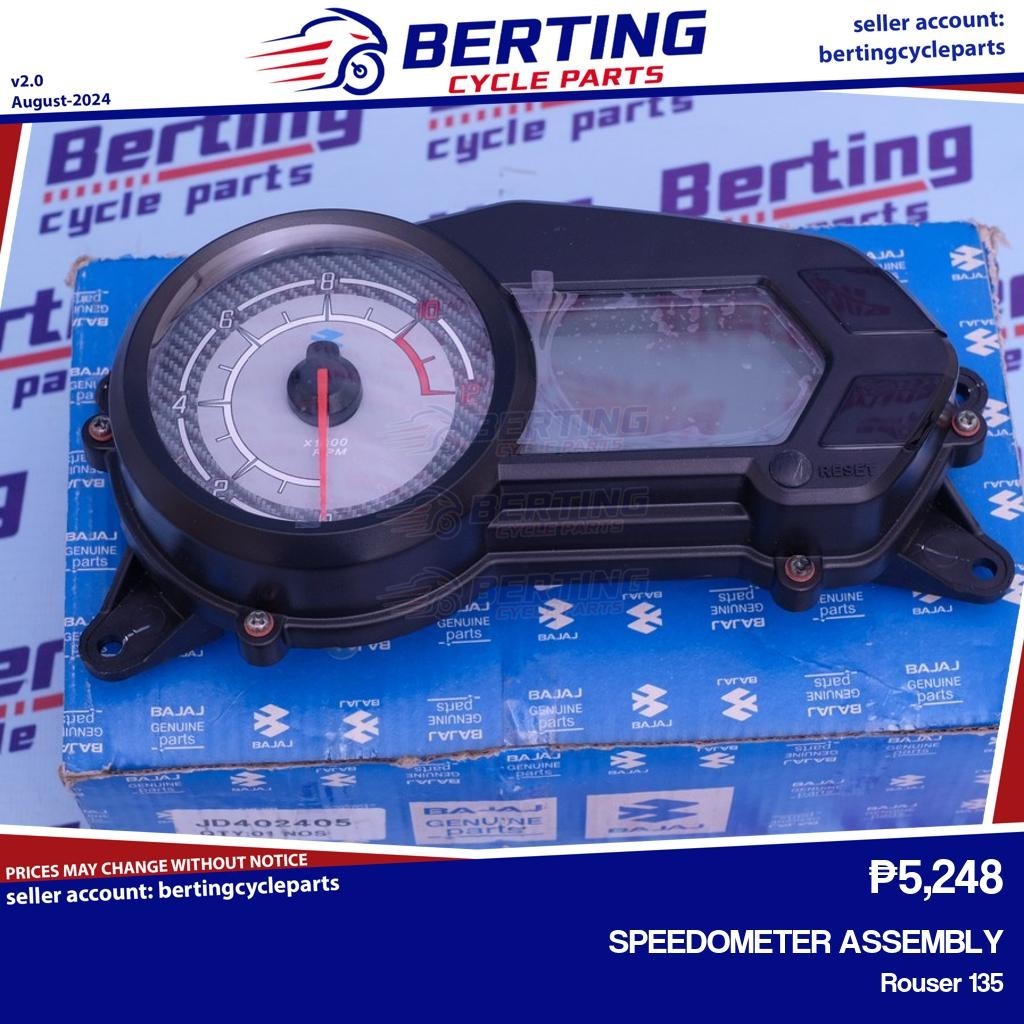 SPEEDOMETER ASSEMBLY Rouser 135 Genuine JD402405 | Shopee Philippines
