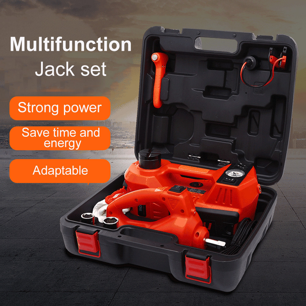 ⋚1 Set DC 12V 5Ton Car Jack Lifting Equipment Cooper Motor Portable ...
