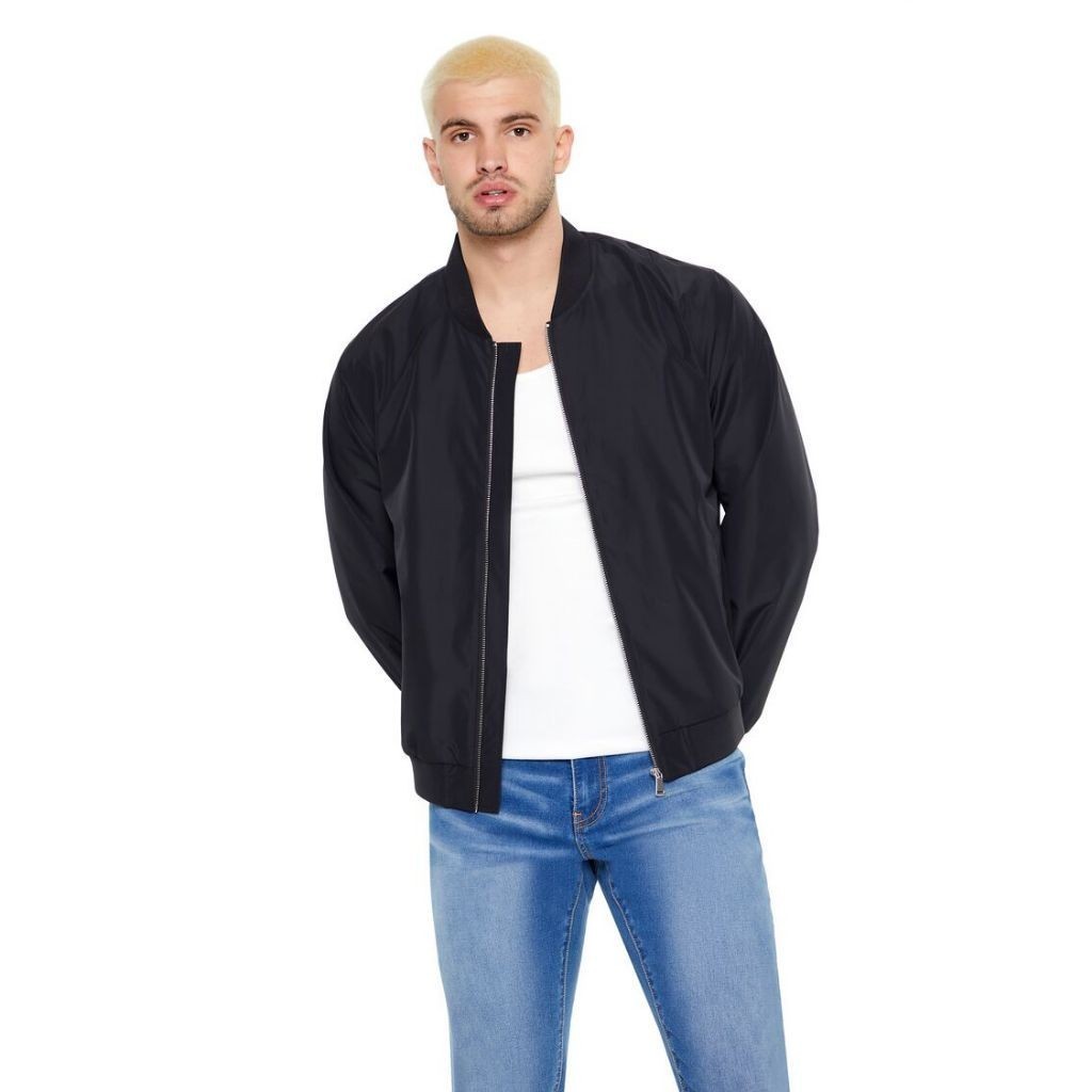 Forever 21 Men's Drop-Sleeve Bomber Jacket | Shopee Philippines