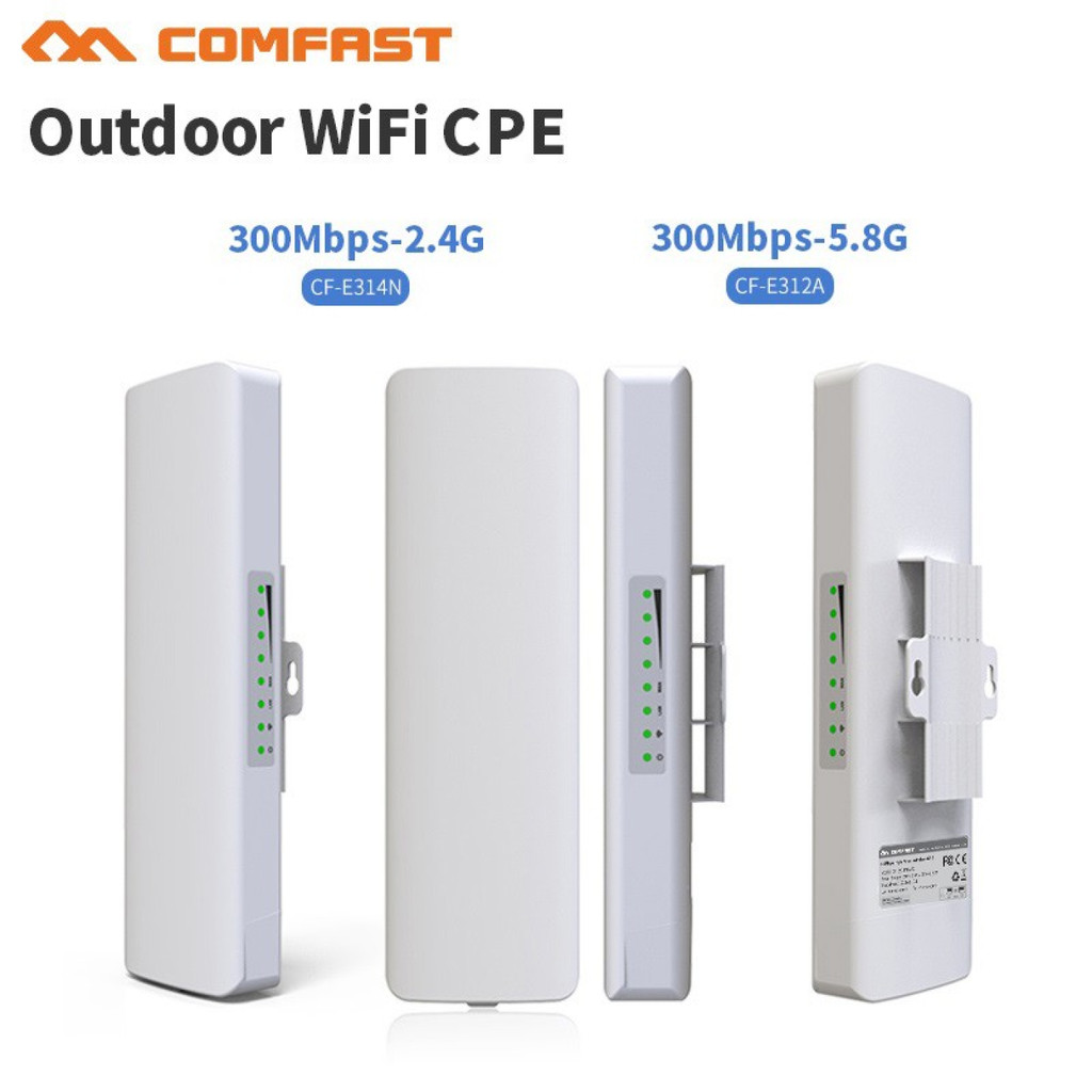 Comfast CF-E314N V2 300Mbps Wireless Outdoor CPE Bridge Router 2*14dBi ...