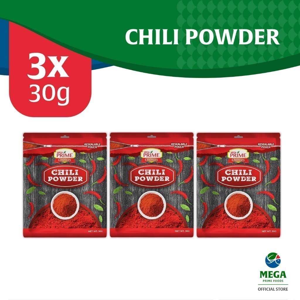 Mega Prime Choices Chili Powder 30G By 3'S | Shopee Philippines
