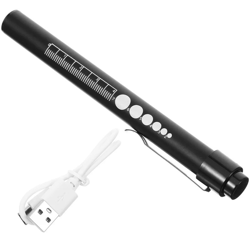 LED Pen Light Rechargeable Size Flashlight Small Flashlight Pupil Gauge ...