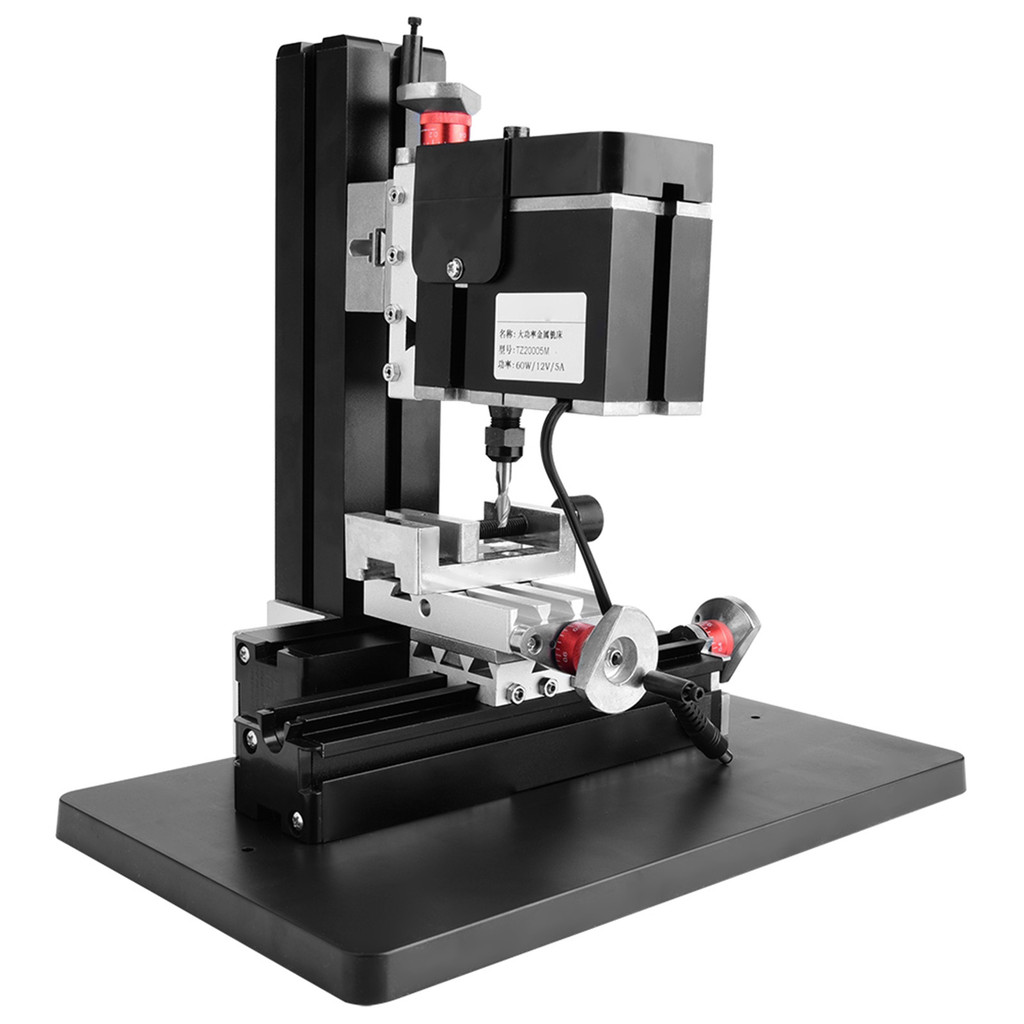 60W 12000RPM Mini Metal Lathe Miniature Milling Machine TZ20005M Mini ...