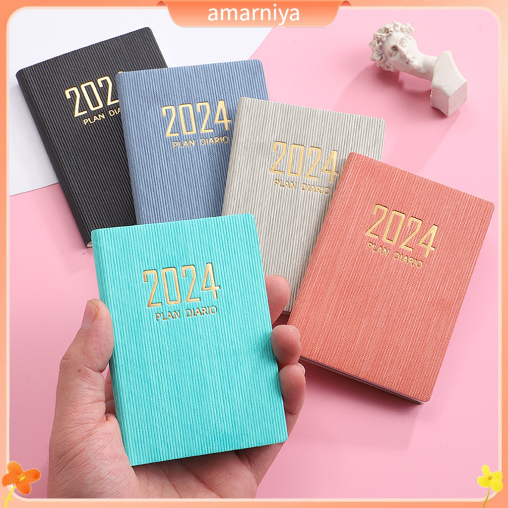 AMAR A7 2024 English Planner Planner with Thick Paper 2024 A7 English ...