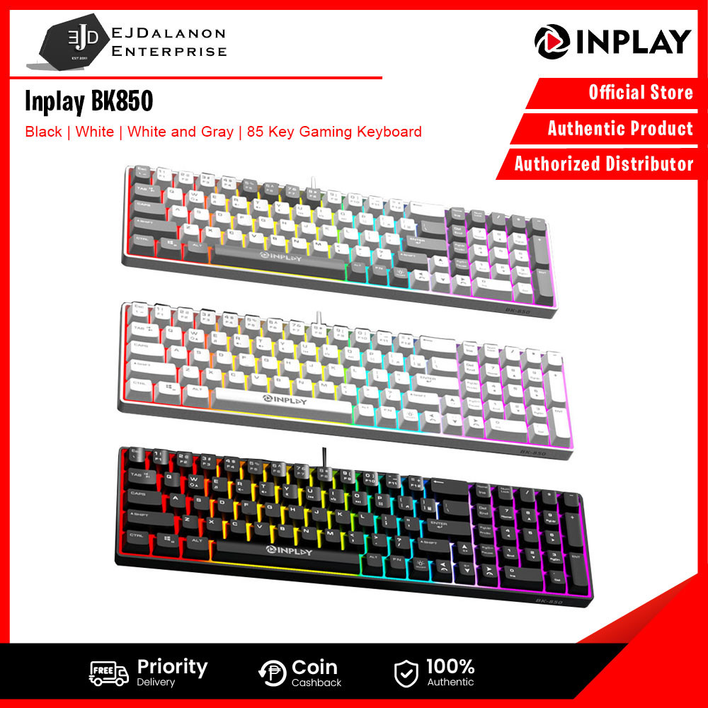 Inplay BK850 85 Key Gaming Keyboard | EJDalanon Enterprise | Shopee ...