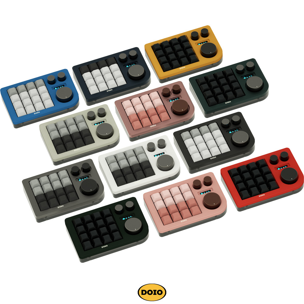 웃ECHOME DOIO Mini Mechanical Keyboard KB16B-02 16Keys Custom RGB ...