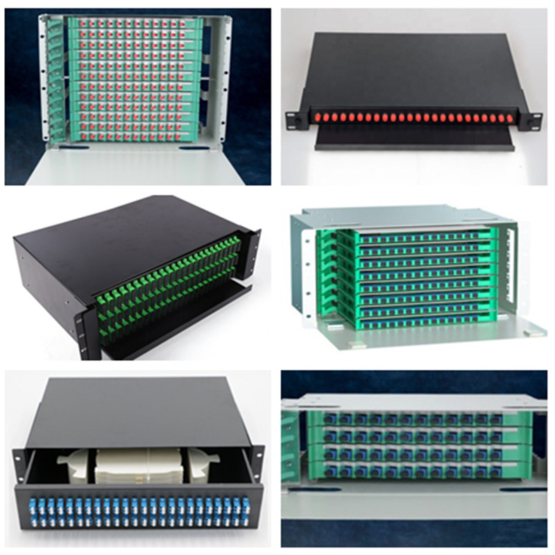 ⓥFTTH 12-24 Core SC/FC/ST/LC Rack Mount Splicing Fiber Optic Patch ...