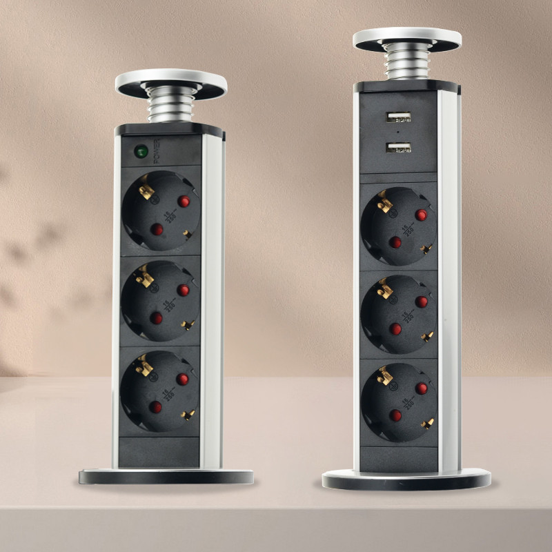 ♚EU standard, pop-up socket For Meeting Room Office Kitchen, hidden ...