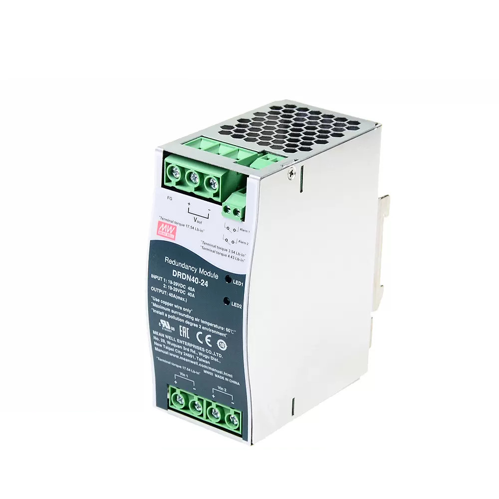 ♡Taiwan MEAN WELL Switching Power Supply DRDN40-12/24/48V DIN Rail Mounted Redundant Control Mod ...