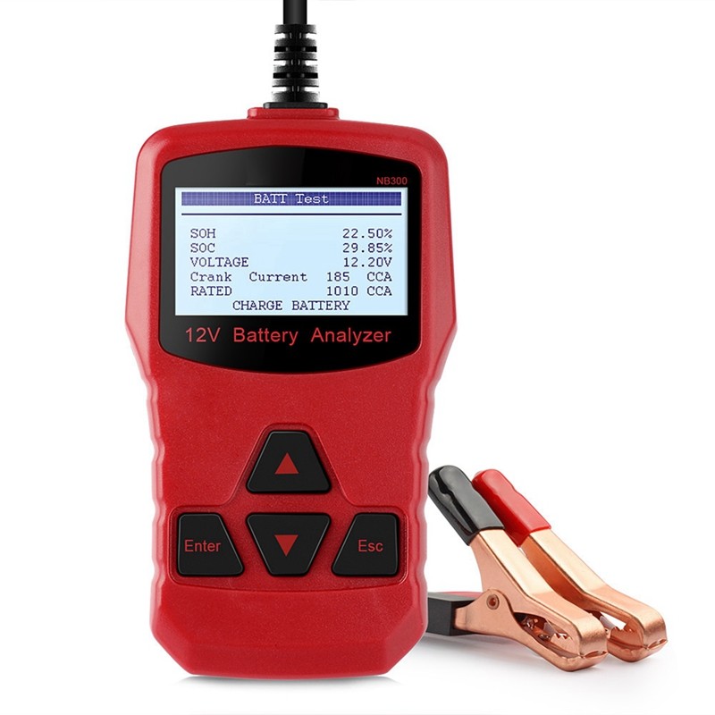 NB300 12V Battery Analyzer Car Battery Tester CCA BCI CA MCA JIS DIN ...