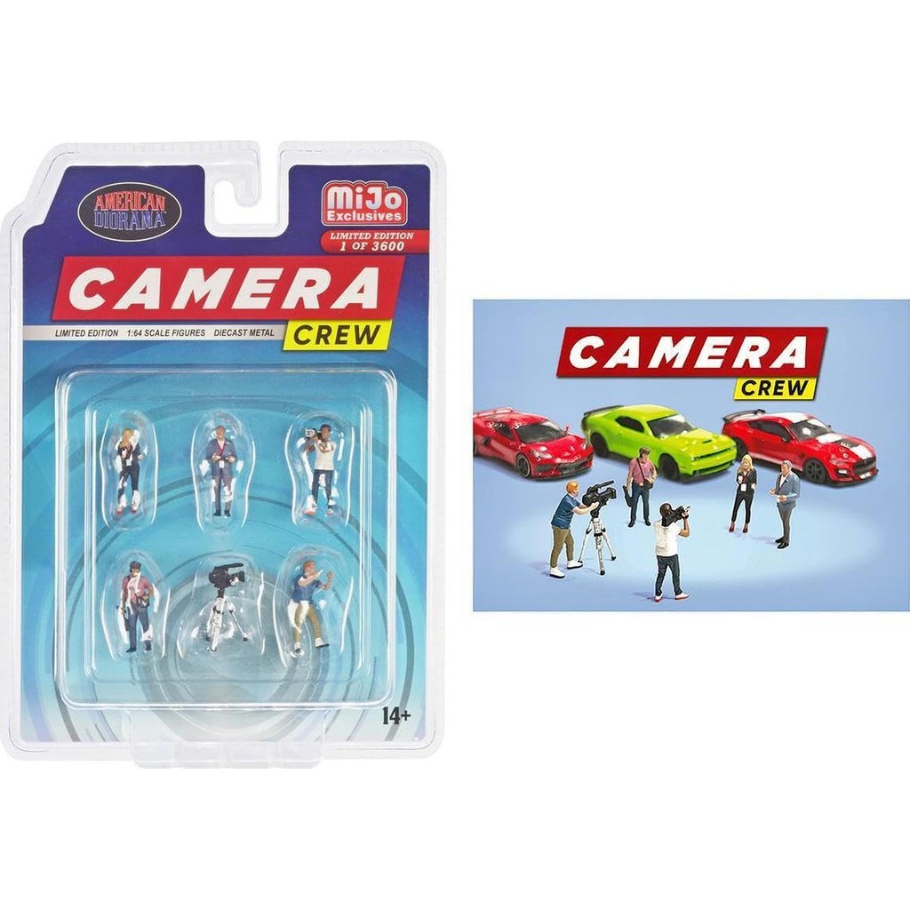 American Diorama 1/64 Camera Crew Figure Set American Diorama Camera ...