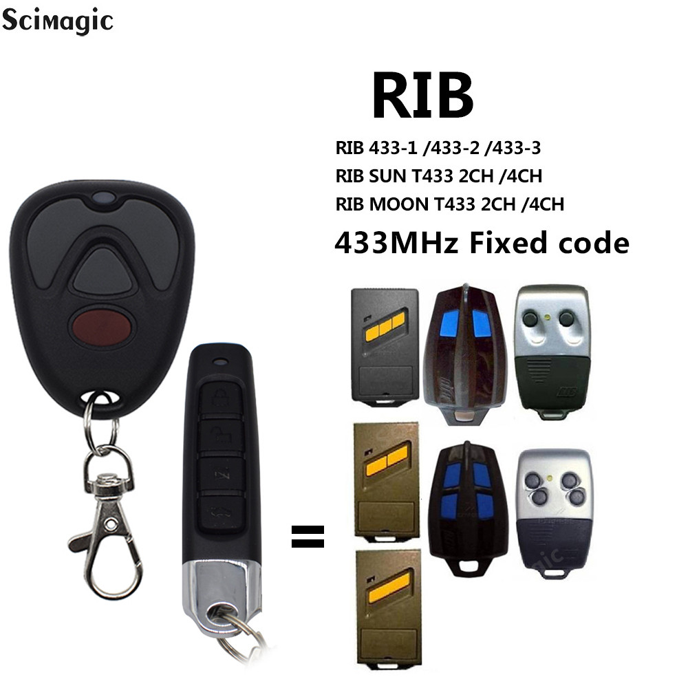 ♣RIB SUN T433 MOON Remote Control Gate Clone Handheld Transmitter ...