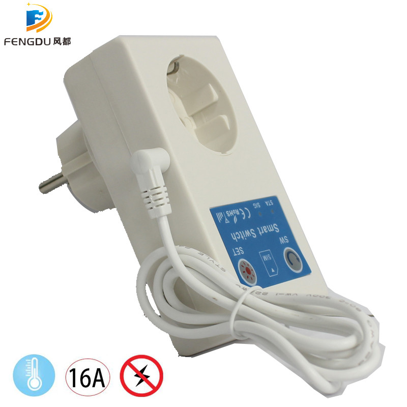 ♦Gsm Power Socket 16A Outlet Remote Relay Switch Smart Home Controller ...