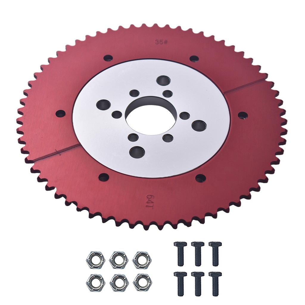#35 64T Silver Sprocket Hub Adapter With Split Sprocket For Monster ...