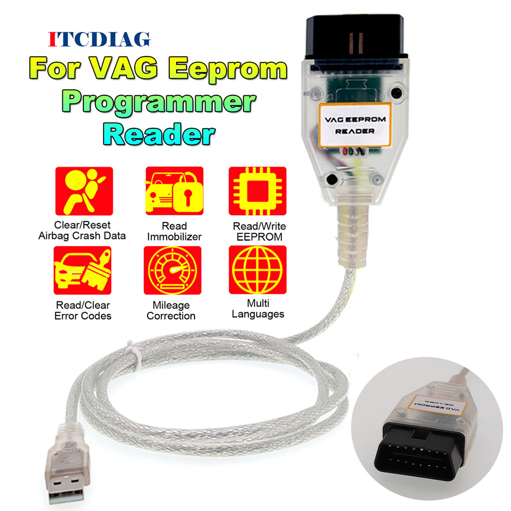For VAG Eeprom Programmer Reader 1.20 Supports SRS Airbag Crash Data ...