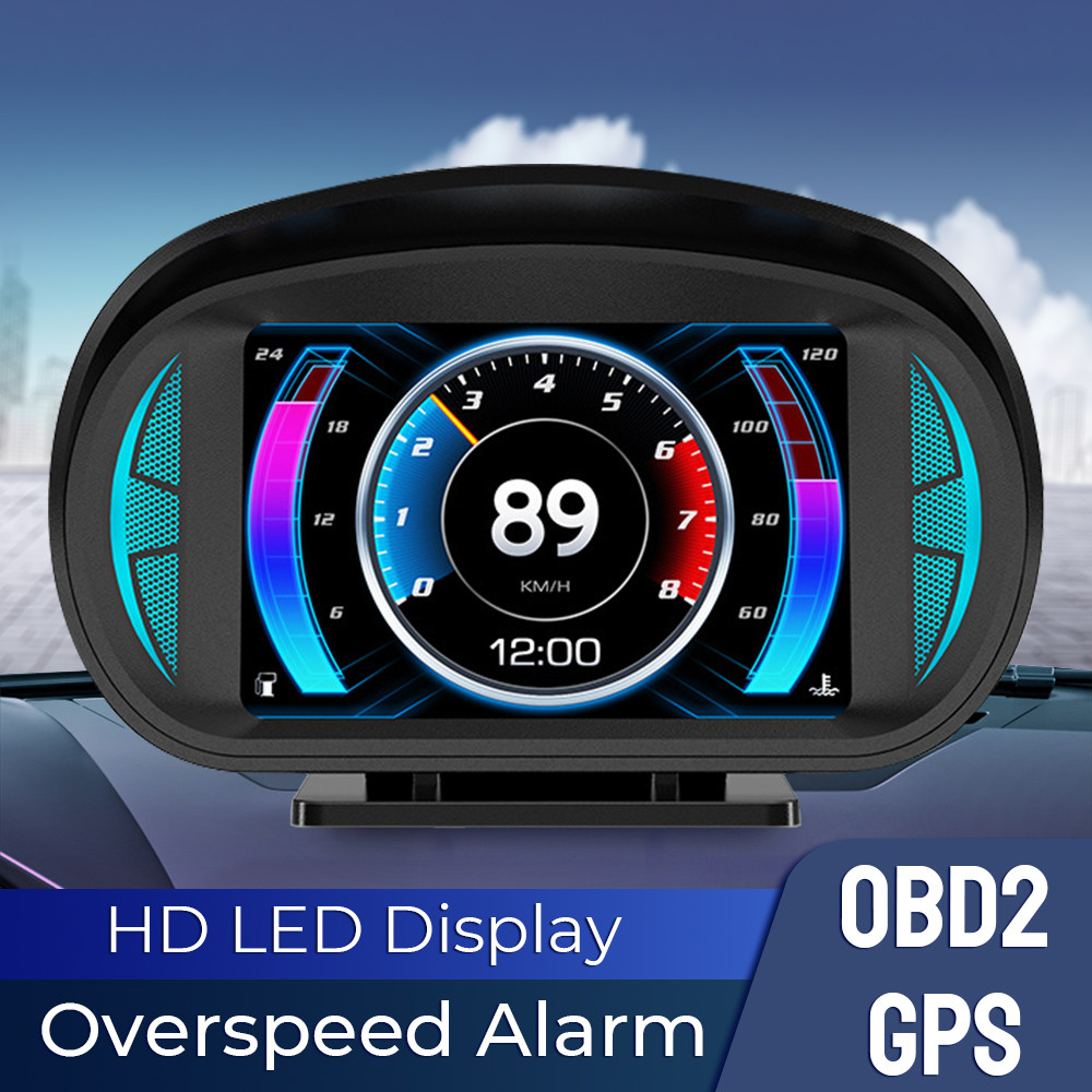 ⚔Slope Tilt Meter P2 Dual System HUD Turbo Brake Test OBD2 GPS ...