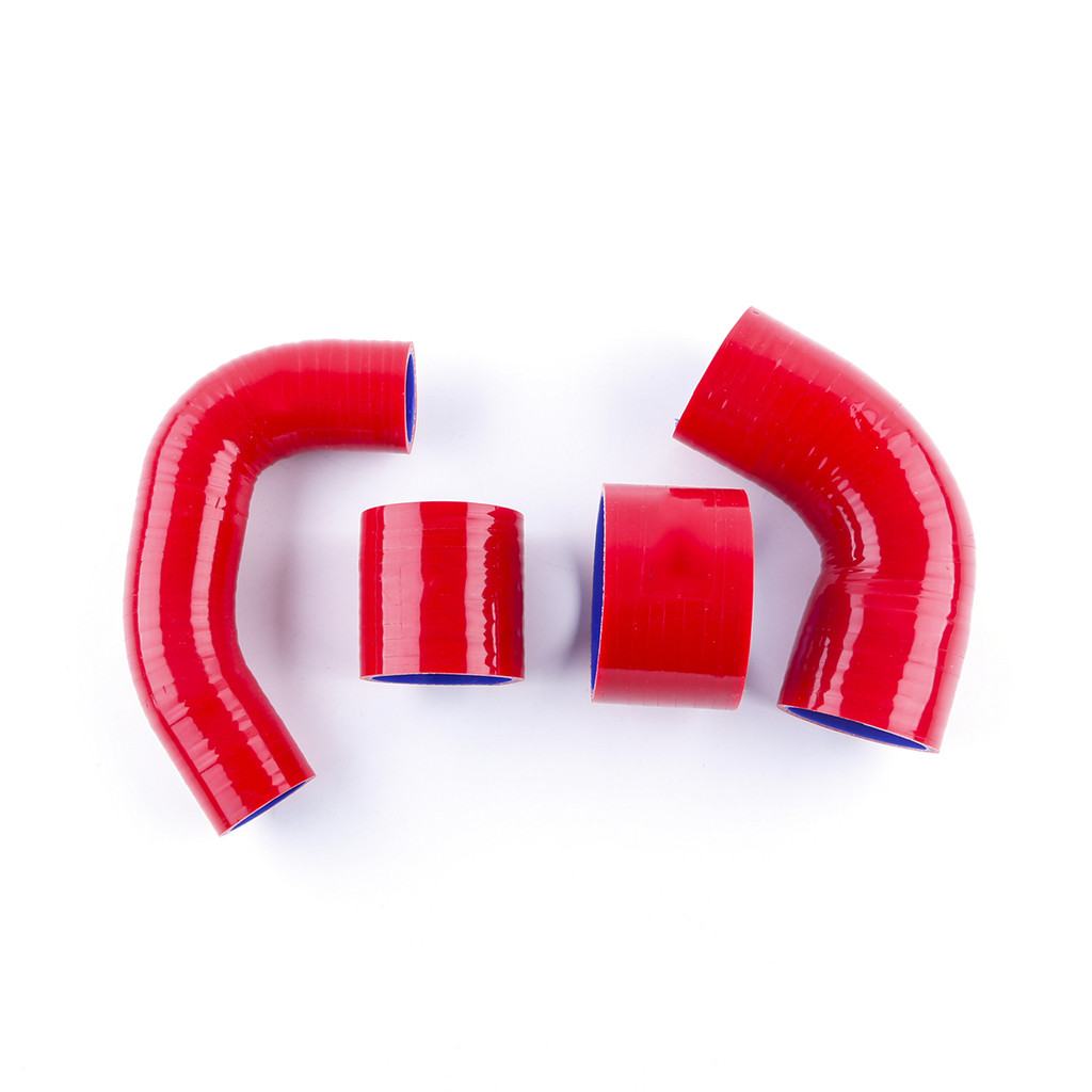 ⋛4-pc New Silicone Air Turbo Boost Intercooler Hose Pipe Tube Kit for ...