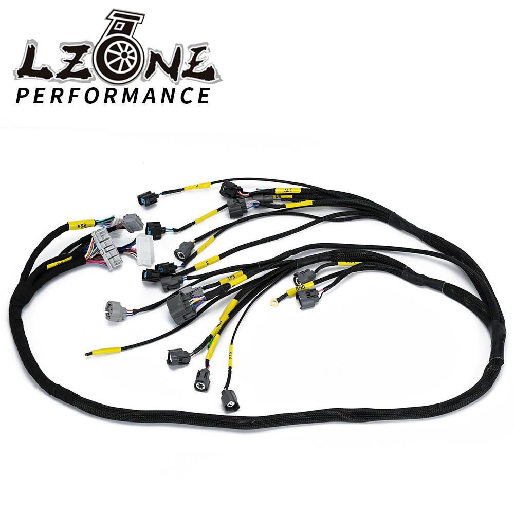 ♠Tucked Engine Harness For 92-00 Honda Civic Integra B16 B18 D16 EK EG ...