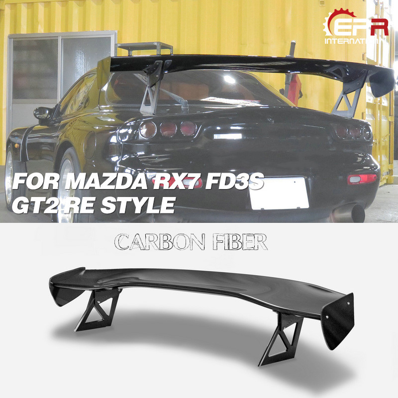 ⊰Car-styling For RX7 FD3S RE GT2 GT Carbon Fiber Spoiler Trunk Wing ...