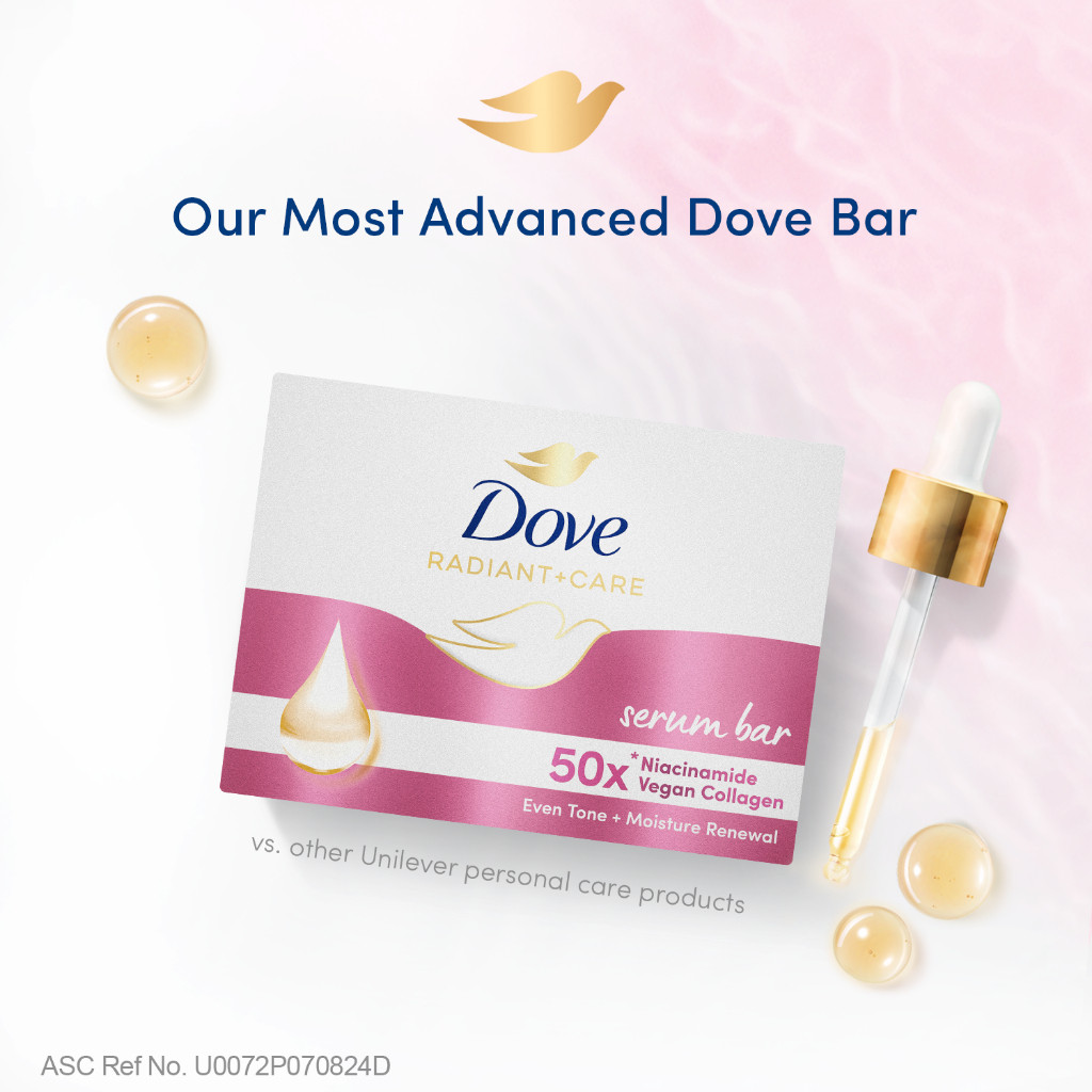 Dove Radiant + Care Serum Bar 50x Niacinamide and Vegan Collagen 90g | Shopee Philippines