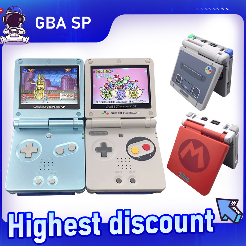 ☽Gameboy Advance SP Original Refurbished Game Console GBA SP with IPS ...