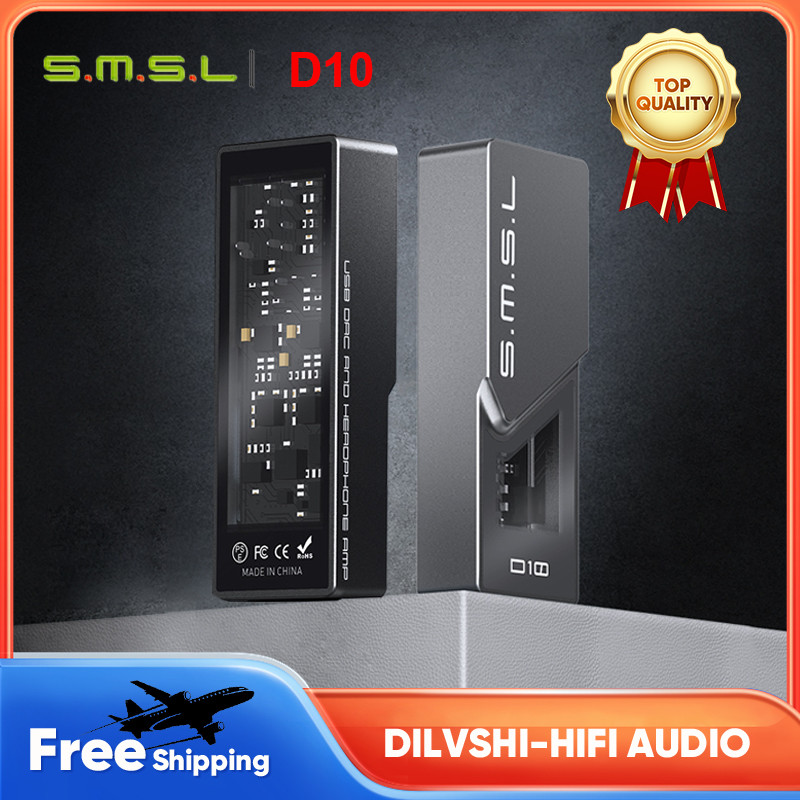 ☜SMSL D10 Mini USB DAC Headphone Amp Hi-res Audio DAC Dual CS43131 Decoding 4.4mm Balanced Digit ...