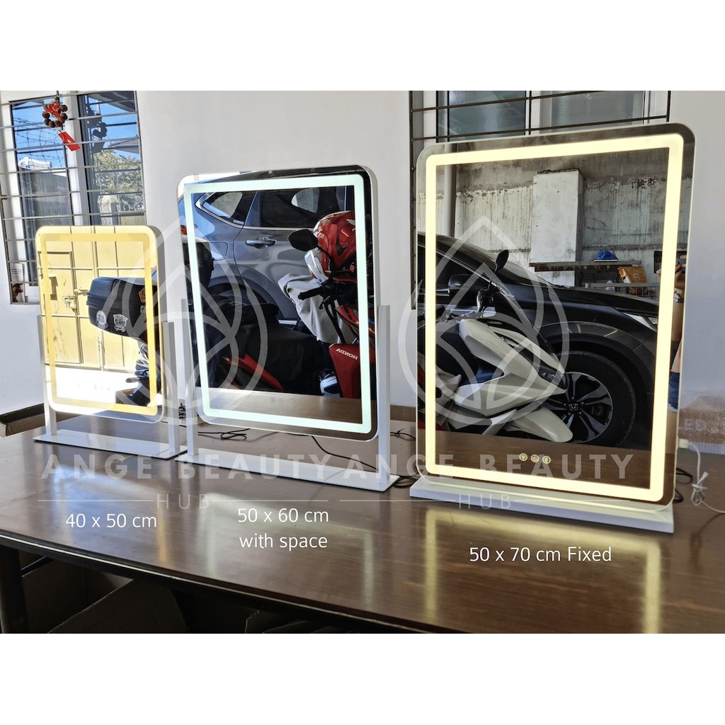 Round Edge Tilt-able and Fixed Vanity Mirrors | Shopee Philippines