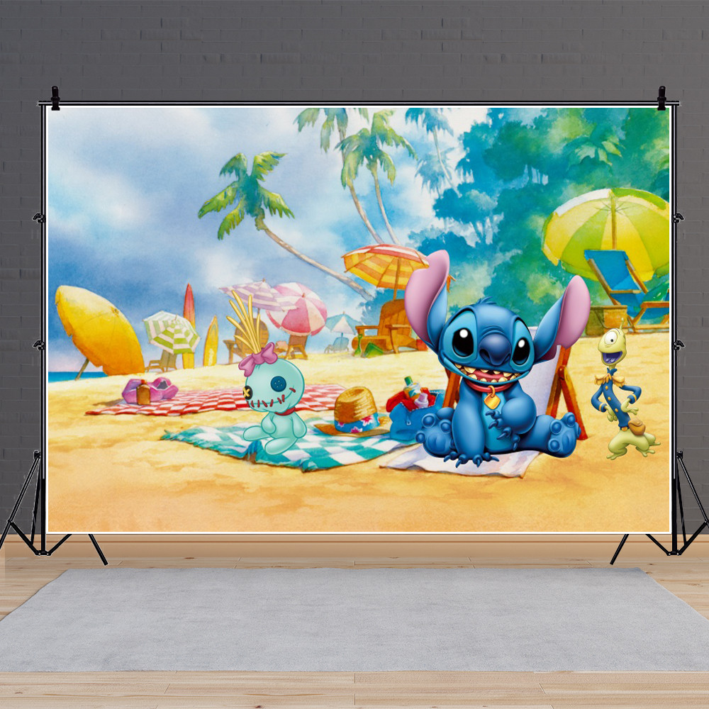 Lilo & Stitch Photo Backdrop Background For Photography Baby Shower ...