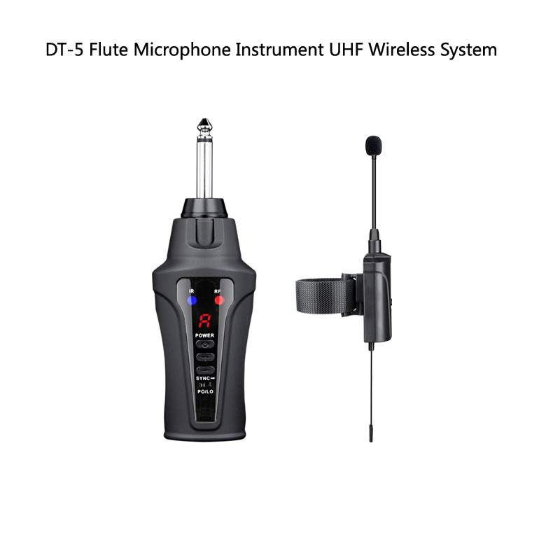 유ACEMIC DT-5 Flute Microphone Instrument UHF Wireless Mic Micro ...