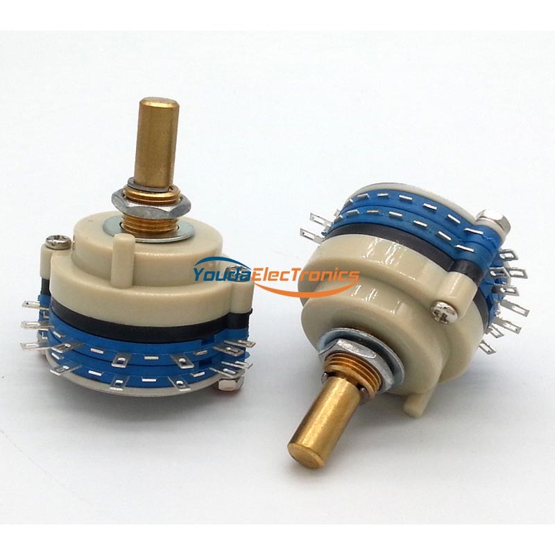 ~1PC 2 Layers 1 pole 8 steps ROTARY SWITCH Attenuator Pot Potentiometer ...