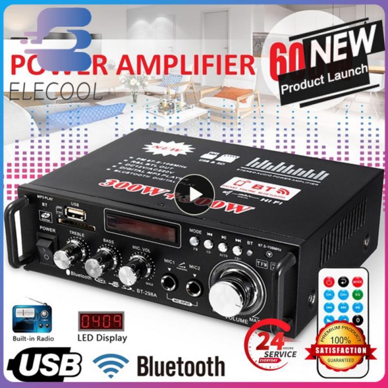 Digital Home Amplifiers Audio Display 300W+300W 110-220V Digital HIFI ...