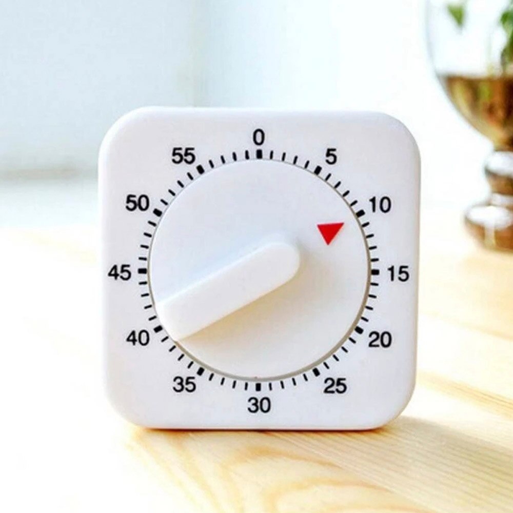 Wind up Mechanical Kitchen Timer 60 Minutes Stopwatch Visual Countdown ...