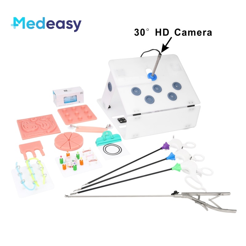 Laparoscopic Surgery Training Box Laparoscopy Trainer Simulator with 30 ...